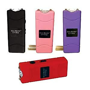 Stun Master 12 Million Volts L'il Guy Pink Stun Gun with Flashlight and Nylon Holster