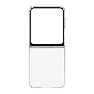 SAMSUNG Galaxy Z Flip5 FlipSuit Phone Case, Clear Protective Cover with Interchangeable Interactive Cards to Match Cover Screen, US Version, EF-ZF731CTEGUS, Transparent