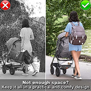 Baby Diaper Bag Backpack with Waterproof Changing Pad Ideal for Mom and Dad,Large Multifunctional Nappy Changing and Travel Bag For Boys and Girls with Stroller Connector and Laptop/Tablet Pockets