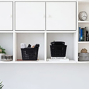 Vababa 6-Pack Small Storage Basket, Black