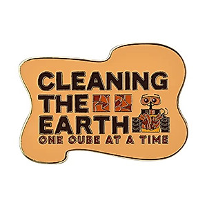 Disney Pixar Enamel Pin Set, Pack of 4 Pieces, 1.75”, Limited Edition Collectors Pins, Themed Jewelry with Art and Quotes from Up, Toy Story and WALL-E, Amazon Exclusive