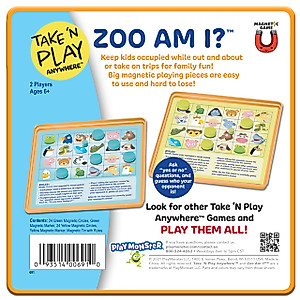 Take N Play, Anywhere Zoo Am I, Board Games for Kids- Board Games for Family Night, Family Games, Game Night, Family Board Games, Kids Toys, Travel Games, Preschool Toys, Multi-Player Game, Ages 6+
