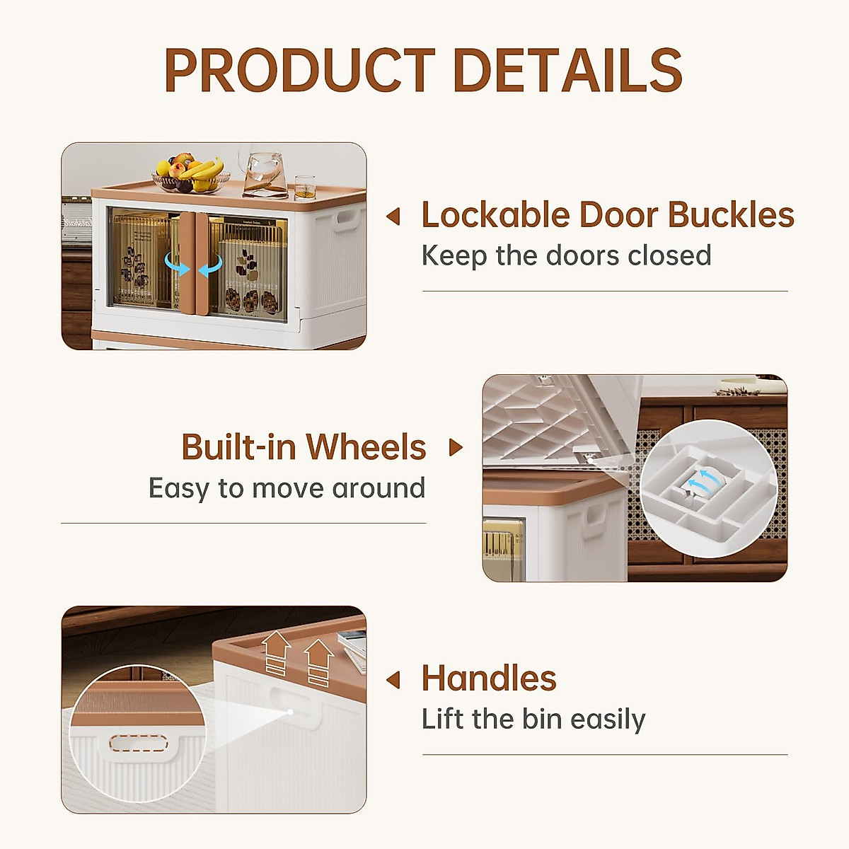 HAIXIN Storage Bins with Lights100 Gallon - Large Stackable Storage Cabinets with Wheels Tabletop & Lights, 78 Qt*4 Plastic Storage Containers for Bedroom Patio Camping Closet Organizers and Storage