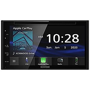 KENWOOD DDX5707S Double Din DVD Car Stereo with Apple Carplay and Android Auto, 6.8 Inch Touchscreen, Bluetooth, Backup Camera Input, Subwoofer Out, USB Port, A/V Input, FM/AM Car Radio