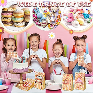 Tudomro 36 Pcs Two Groovy Boho Hippie Party Favors Bags with Stickers Two Groovy Party Decorations for Birthday Baby Shower Party Supplies