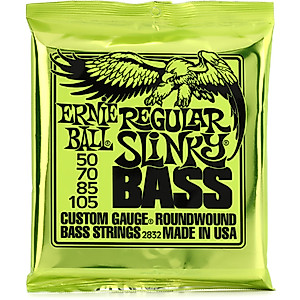 Vox amPlug 2 Bass Headphone Guitar Amp and Regular Slinky Nickel Wound Electric Bass Guitar Strings - .050