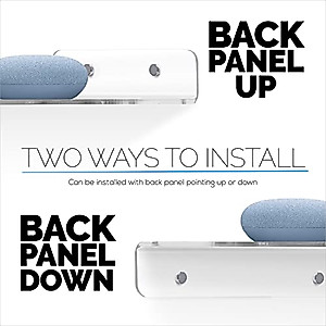 BRAINWAVZ 3-Pack Mixed Size Corner Shelf (8” 9.5” & 10”) for Speakers, Books, Decor, Plants, Cameras, Photos, Kitchen, Bathroom, Routers & More Universal Small Holder Acrylic Wall Shelves (Clear)