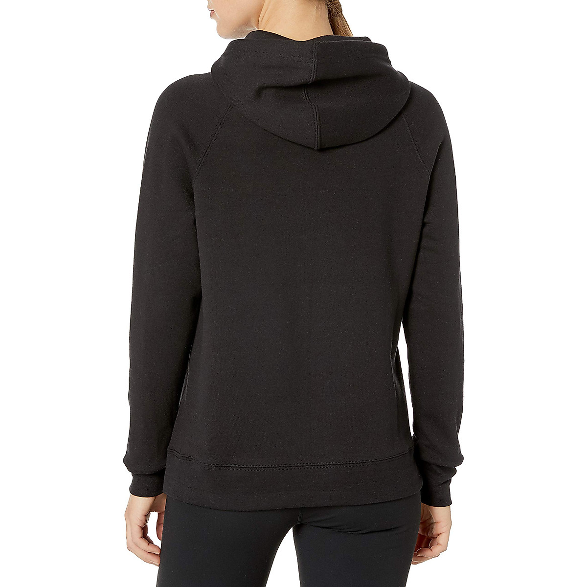 Champion womens Classic Script Logo, Powerblend Fleece Hoodie Hooded Sweatshirt, Black-y08113, Medium US