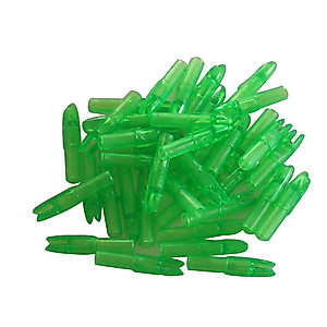 JIEXI HWYP Plastic Internal Arrow Nocks for Shaft ID 6.2mm Archery Carbon Arrow Pack of 50