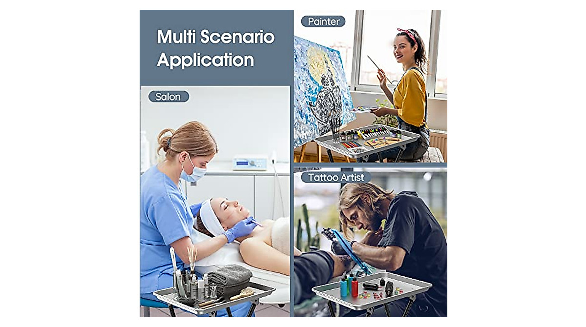 Aluminum Foldaway Folding Service Tray on Wheels — 🛍️ The Retail Market