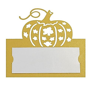 50pcs Festival Pumpkin Place Cards Thanksgiving Dinner Pumpkin Place Cards For Enhancing Holiday Table Decors