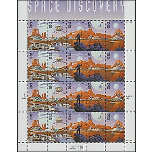 USPS Space Discovery - Sheet of Twenty 32 Cent Stamps Scott 3238-42