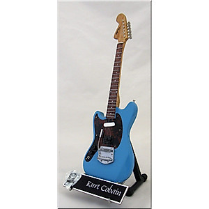 KURT COBAIN Miniature Guitar Nirvana with Guitar Pick