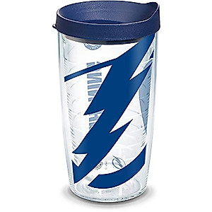 Tervis Made in USA Double Walled NHL® Tampa Bay Lightning® Insulated Tumbler Cup Keeps Drinks Cold & Hot, 24oz, Colossal