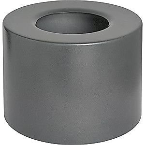 Genuine Joe Classic Cylinder Gray Waste Receptacle, 35 Gal
