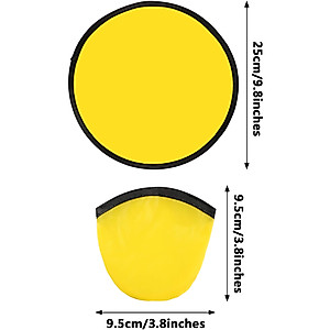 Gejoy 24 Pcs Foldable Flying Disc Fans Set Beach Flying Disc for Party Gift Halloween Christmas New Year (Mixed Color)