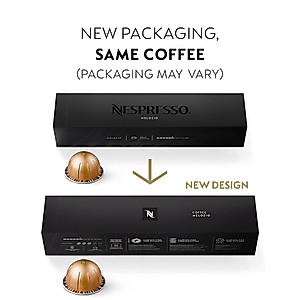Nespresso Capsules VertuoLine, Melozio, Medium Roast Coffee, 30 Count Coffee Pods, Brews 7.77 Ounce (VERTUOLINE ONLY)