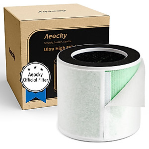 5-in-1 HEPA Air Purifier Replacement Filter for Aeocky Pandora with Washable Pre-Filter, Activated Carbon Filter, 2nd Generation, 1 Pack, VOCs