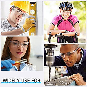 Salfboy Safety Glasses ANSI Z87.1 Scratch Resistant Glasses for Women Man Lab Goggles UV Eye Protection