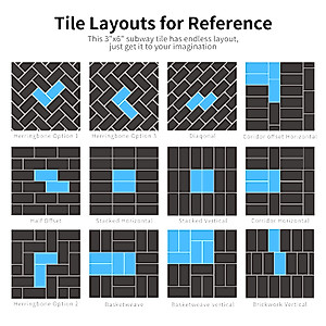 Art3d 4-Piece Backsplash Tile Peel and Stick for Stove Kitchen Bathroom Fireplace, 3in. × 6in. Stick on Subway Tile Natural Stone White