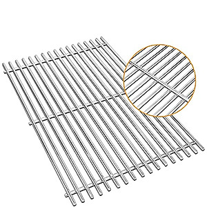 KEESHA 7528 Stainless Steel Grill Grates Cooking Grate for Weber Genesis E310 E320 E330 S310 S320 S330 EP310 EP320 EP330 Grills 19.5 x 12.9 inches - 2 Pack