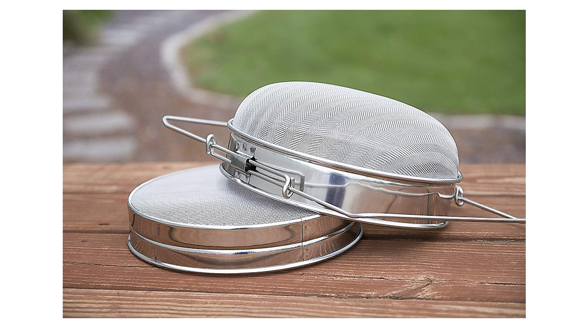 VIVO Stainless Steel Double Sieve Honey Strainer Filter