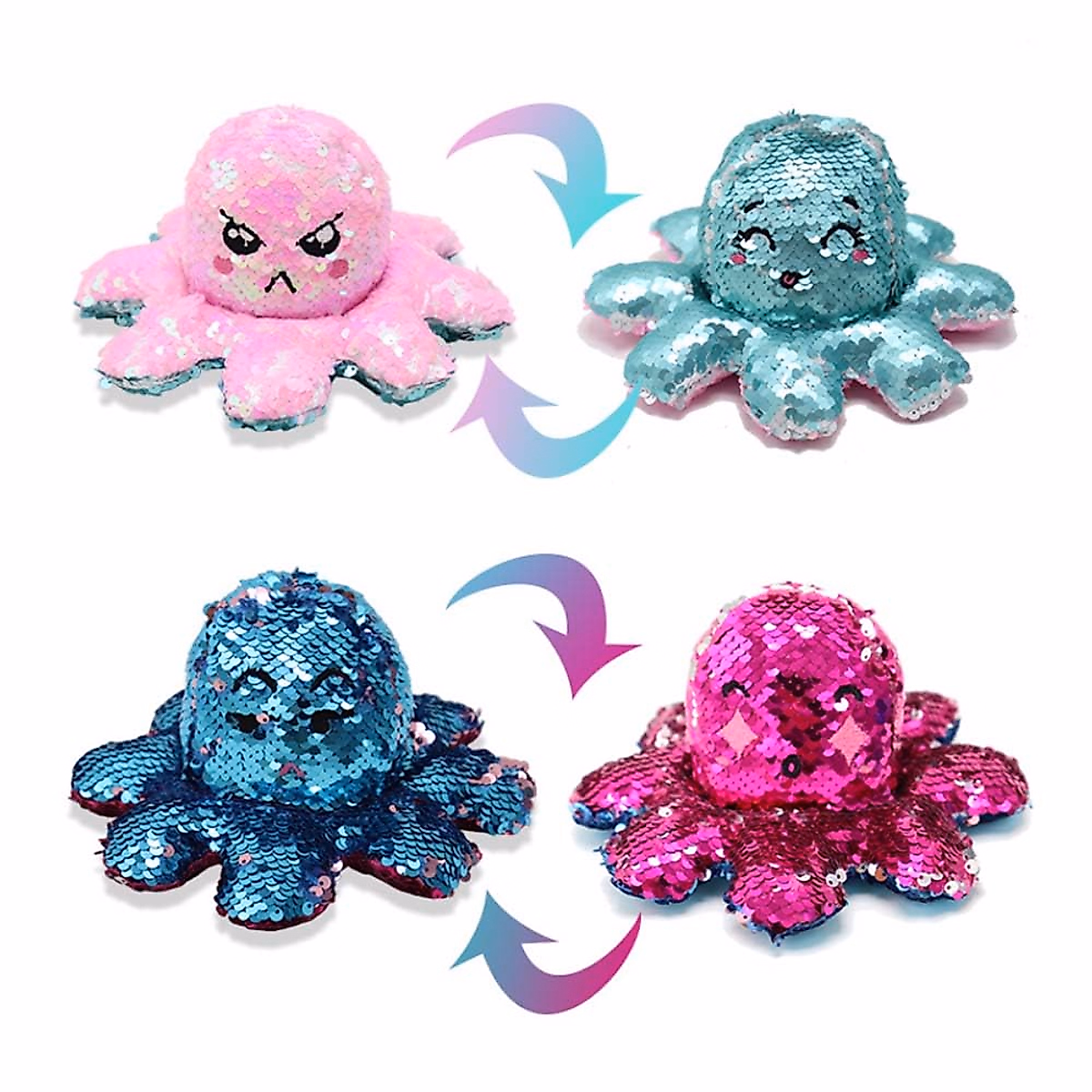 Sequin Fabric Sensory Wall 5mm High Density Reversible Sequin Fabric for Kids Fabric by The Yard Christmas Colors（1 yd, Red to Green