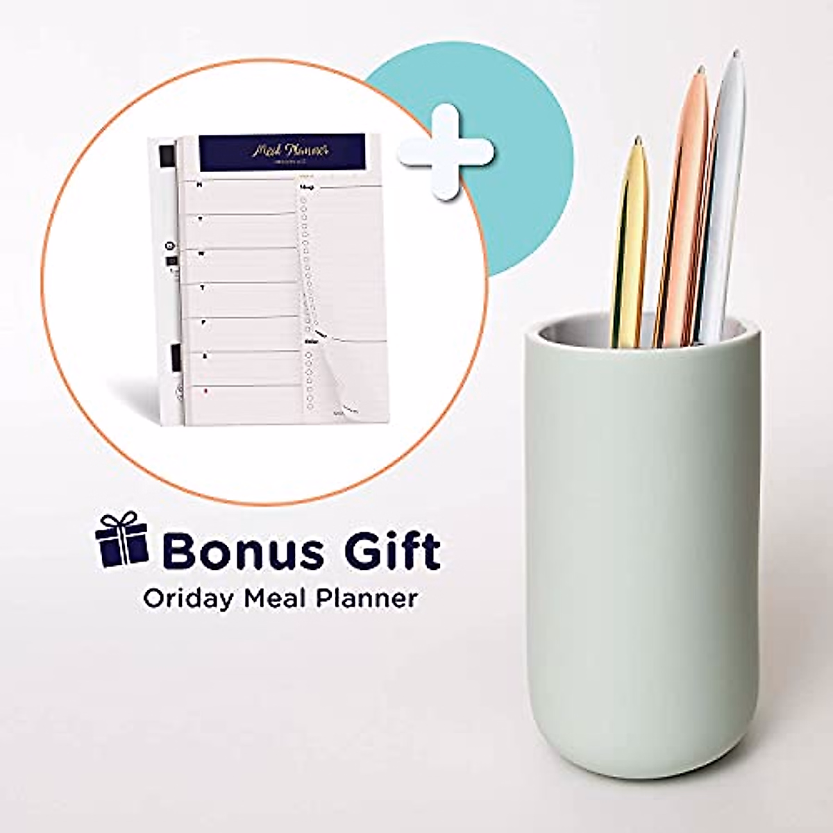 Oriday Chrome Ballpoint Slim Pens Set of 4 - Lightweight Metal Ball Point Pen in Black Ink Gift Box for Wedding, Student Gift, Bridal Shower (Gold, Black Ink)