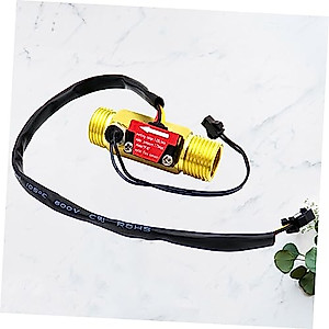 CATIEBYE 4 Water Purifiers Hall Sensor Meter Hall Effect Water Sensor Hall Effect Sensor Water Meter Water Hall Sensor Cfm Meter Water Hall Effect Meter Hall Flow Meter Golden