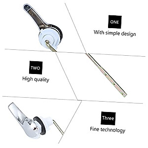 OSALADI 2pcs Old Fashioned The Switch Copper Rod Water Tank Toilet Single Push Flushing Toilet Water Tank Switch Toilet Flush Handle Water case switches Button Toilet Tank Accessory