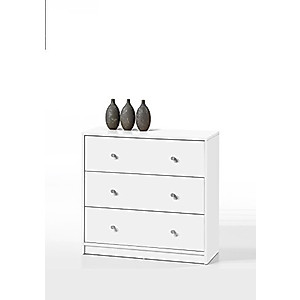 Tvilum Portland 3 Drawer Chest, White
