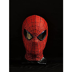 Superhero Mask Halloween Masks with Faceshell and Lenses, high quality handcraft Movie Prop Replica，Cosplay Costumes Mask (Adult mask, C)