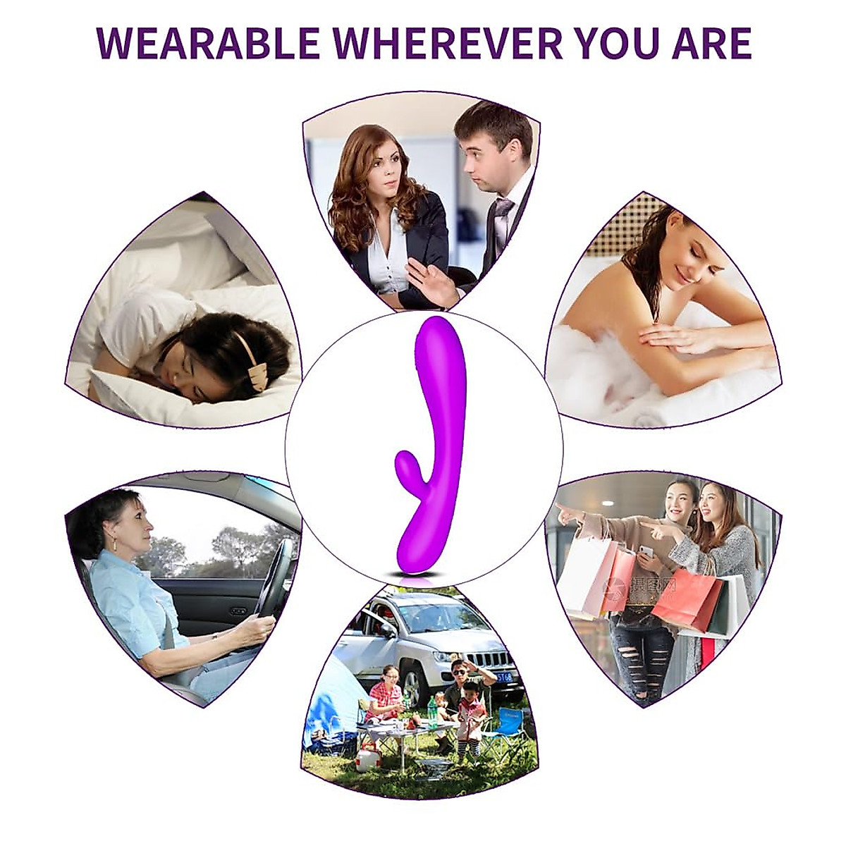 Powerful Personal Handheld Vibrators for Women Vibrating Portable Foot Massager 10 Strong Vibration Mode Female Gifts for Muscle Pain Relief