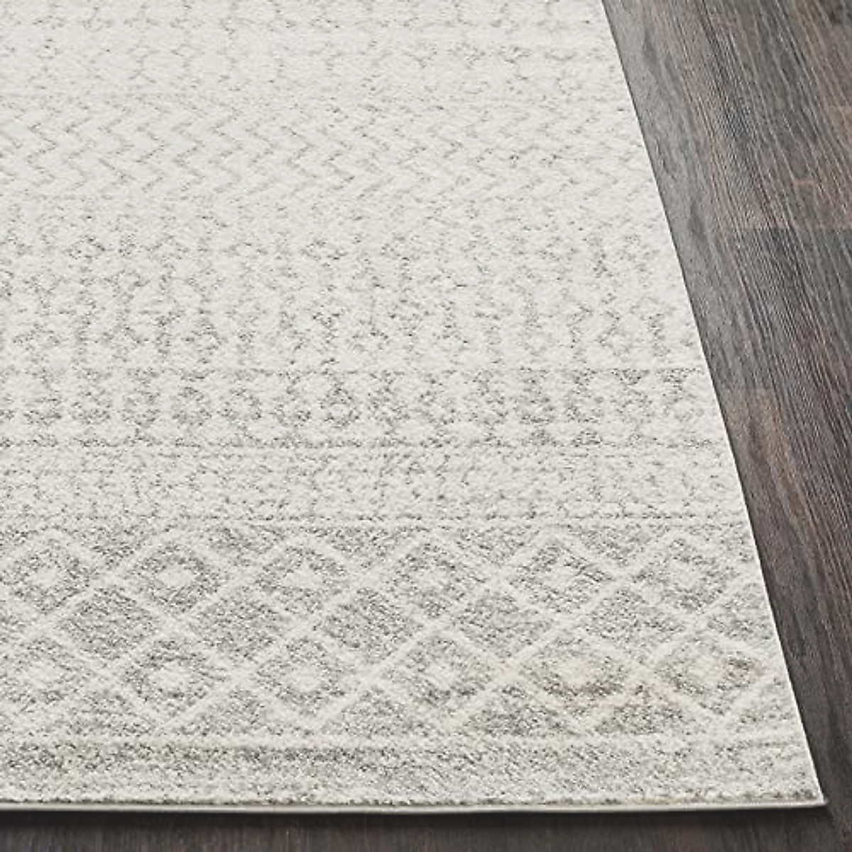 Artistic Weavers Chester Boho Moroccan Area Rug,5'3" Round,Grey