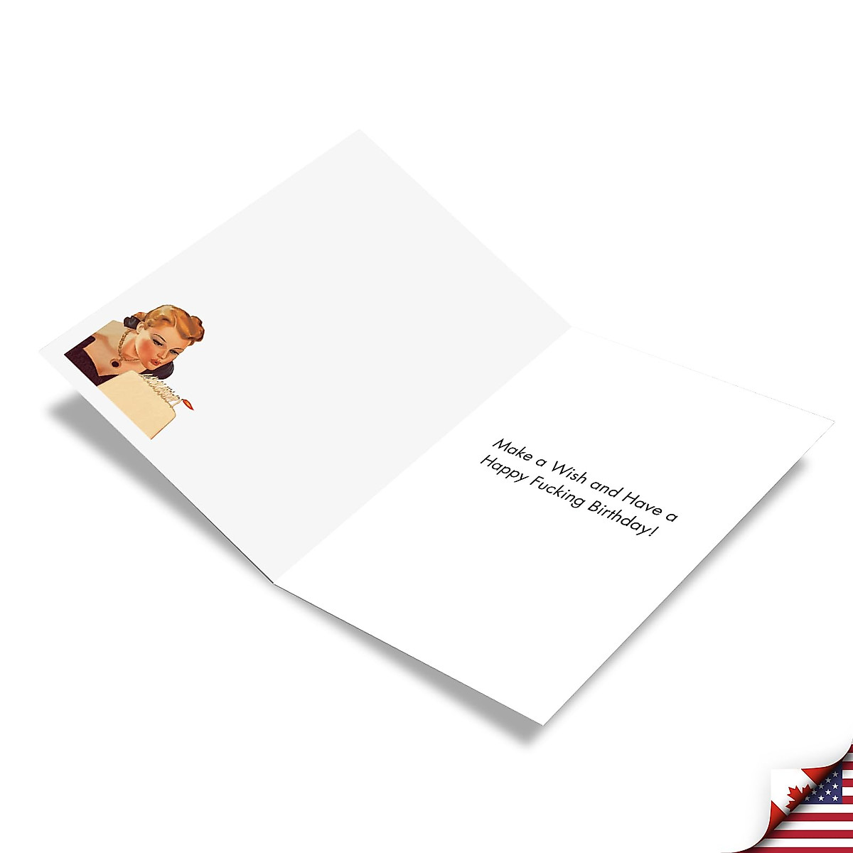 NobleWorks - 1 Funny Women's Birthday Card - Hilarious Bday Greeting Card with Envelope, Sassy Celebration - Candles I Blow C9309BDG