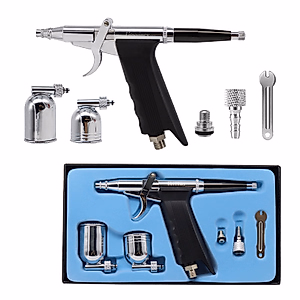 Uovviney Trigger Airbrush Gun with 0.5mm Needle Airbrush Spray Gun for Art Model Hobby Painting