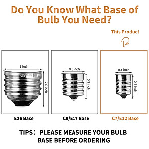 Clear Globe G40 Replacement Bulbs E12 Screw Base Light Bulbs 5W Globe Bulbs 1.5-Inch String Light Replacement Bulbs for Indoor Outdoor Patio Decor,Pack of 25