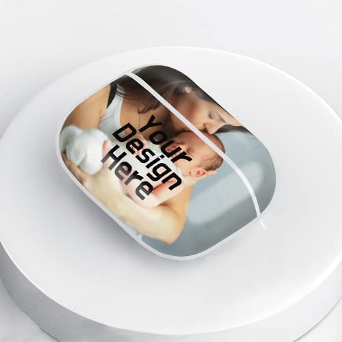 Custom Airpods Case Custom AirPods Pro Case Personalized Airpod Case with Keychain Personalized Your Photo/Text/Name Airpods Case for Men and Women
