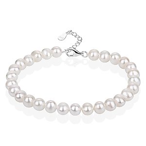 Pearlsays Sterling Silver Natural Pearl Necklace Pearl Earrings for Women Pearl Bracelet Jewelry for Women AAA Quality From The Real Freshwater Pearl Source