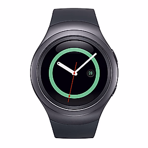 Samsung Gear S2 R730V (Verizon + Wi-Fi) Dust and Water Resistant Smartwatch - Dark Gray (Renewed)