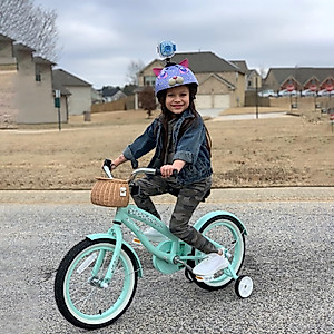 JOYSTAR 16 Inch Kids Bike with Training Wheels for Ages 4-7 Years Old Girls Bike Toddler Bike Beach Cruiser Kids Bicycle Green