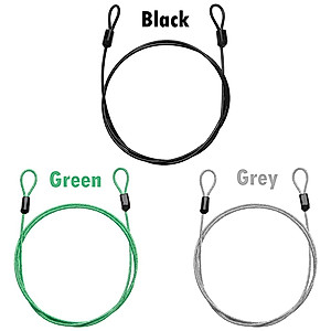 LQMIY Bicycle Lock Steel Cable,Generic Scooter Security Anti-Theft Chain Outdoor Lock Line Motorcycles Wire Rope Braided Rope(Silver)