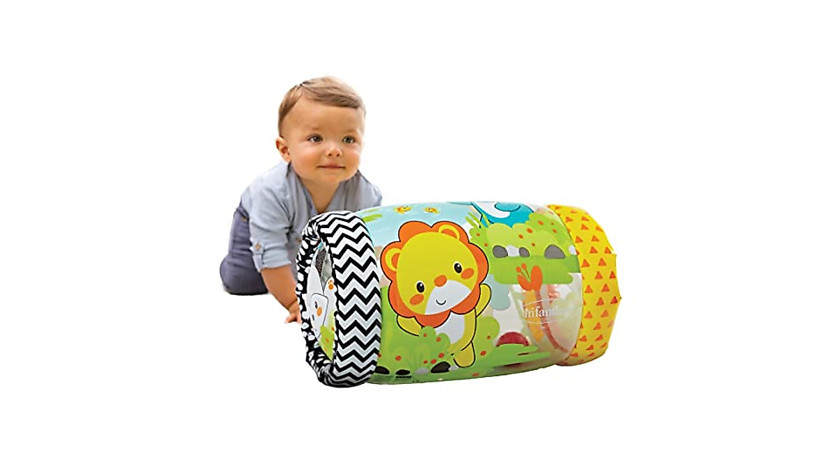 Infantino Jungle Peek & Roll Toy for Gross Motor Skills