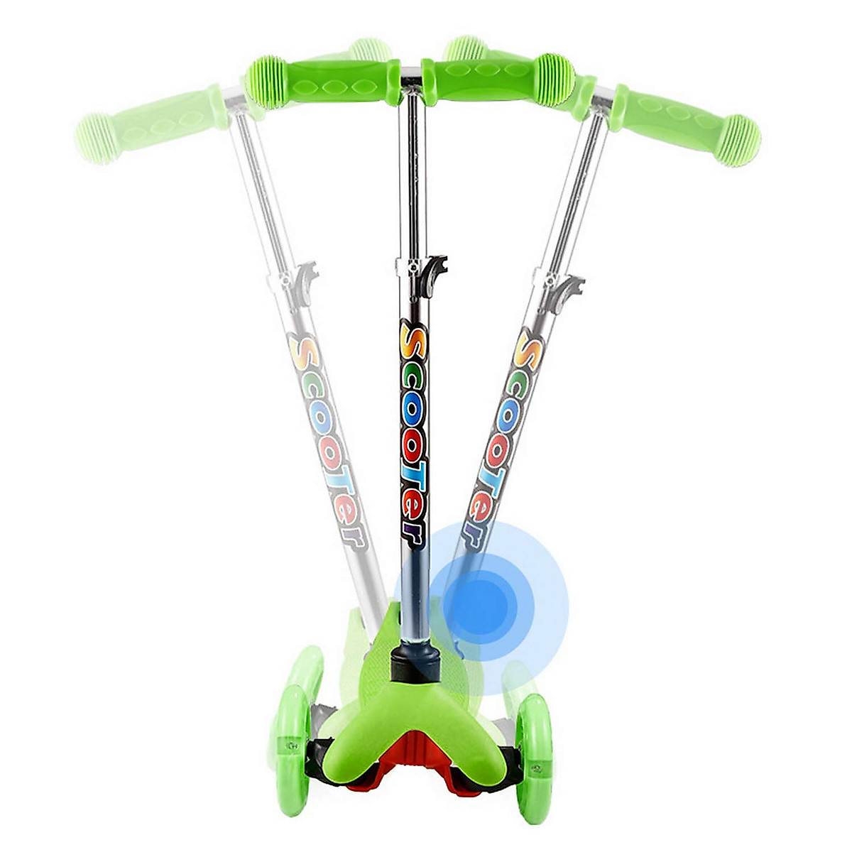 Hikole Scooter for Kids Ages 4-8 with LED Light Up Wheels, Kids Scooter 4 Adjustable Height, Scooter Extra-Wide Deck, 3 Wheel Scooter for Kids for Girls & Boys, 110lb Weight Capacity