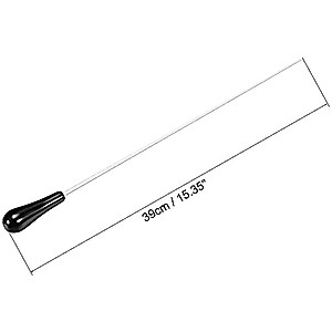 Jiayouy 15 Inch Music Baton Orchestra Baton ABS Handle Music Conducting Baton Pack of 2 Black