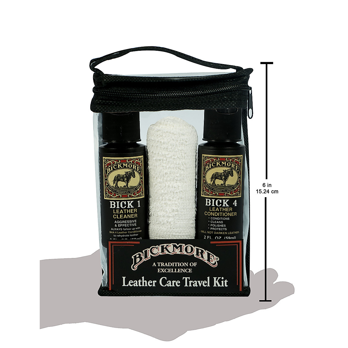 Bickmore Leather Shoe & Boot Travel Care Kit- Repairs, Polishes and Shines Leather Goods On The Run