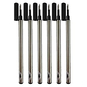 Gullor Refills Fit Jinhao Rollerball Pen, Black Ink, 0.5mm, Set of 10 PCS