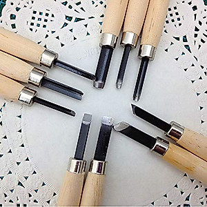WAYCOM 24PCS Wood Knife Kit Set Wood Carving Kit,Professional Chisel Set, including Small, Middle, Large size (24PCS)