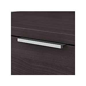 Bush Business Furniture Jamestown L Shaped Desk with Drawers, 60W, Storm Gray
