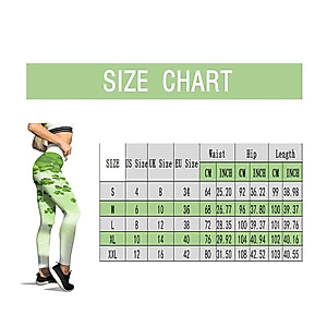 Bblulu Trendy Design Workout Leggings - Novelty Graphic Printed Cute Patterns Tights Slimming Full-Length Yoga Pants